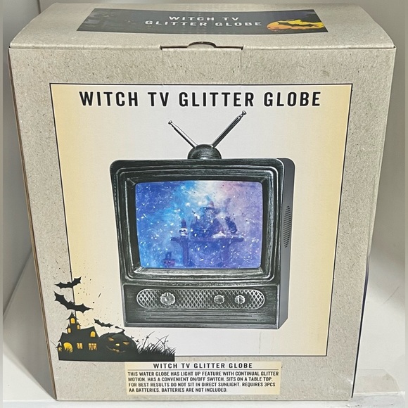 Cracker Barrel | Holiday | Witch Tv Glitter Globe Cracker Barrel Halloween 223 | Poshmark